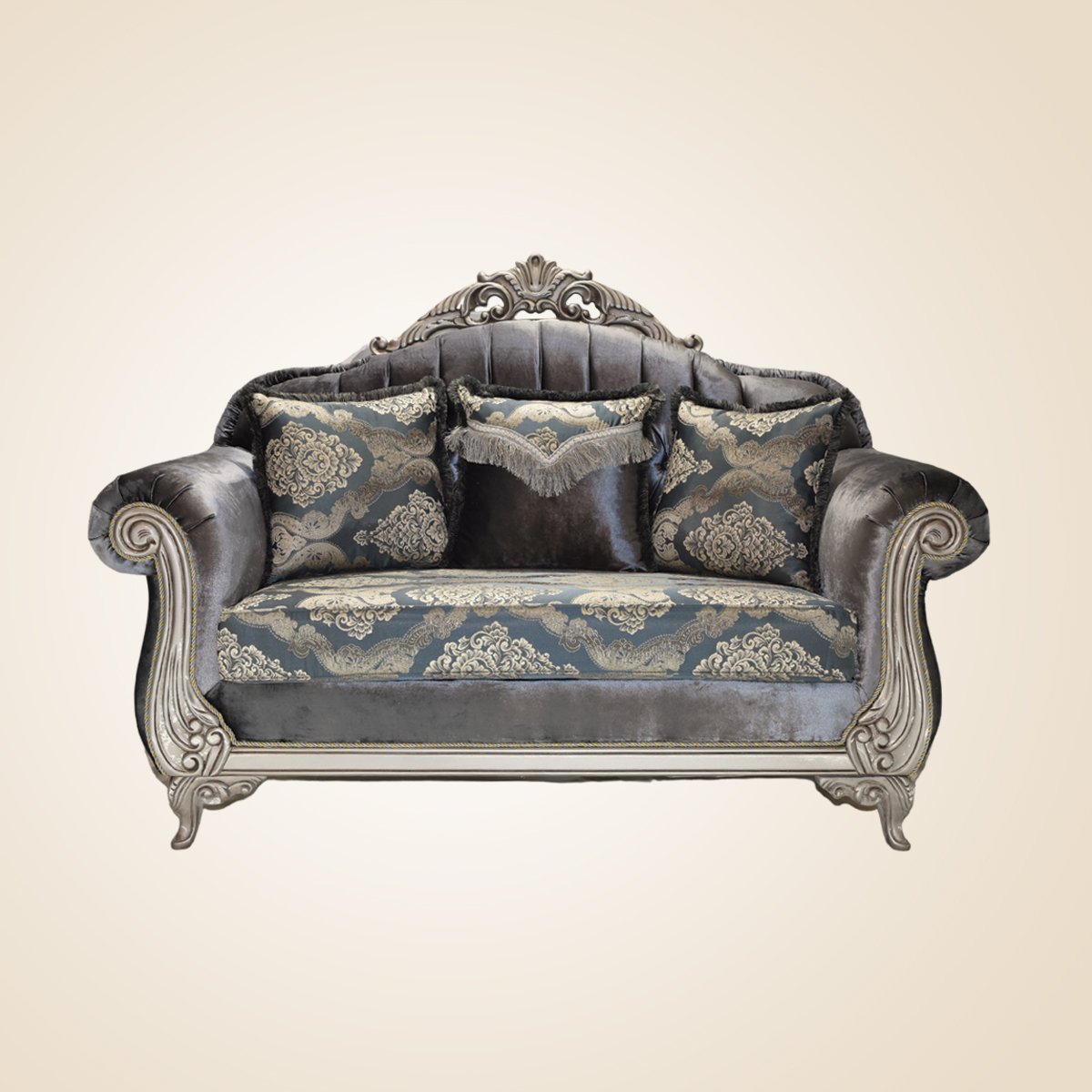 Gloria Light Grey Sofa Set – Istanbul Furniture and Rugs